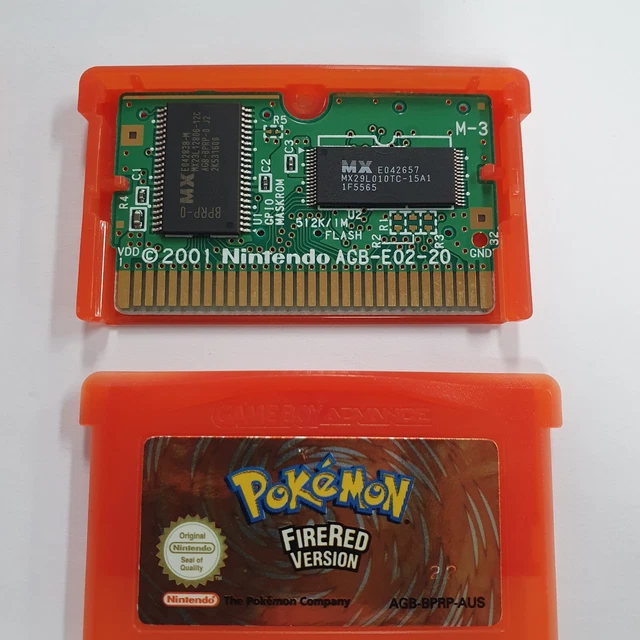POKEMON FIRE RED firered Version - Nintendo Gameboy Advance (GBA) Game ...