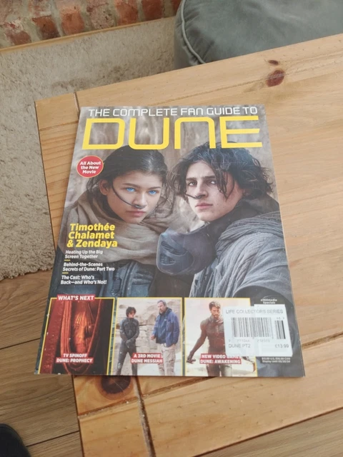 DUNE COMPLETE FAN Guide Magazine New Chalamet Zendaya £12.99 - PicClick UK