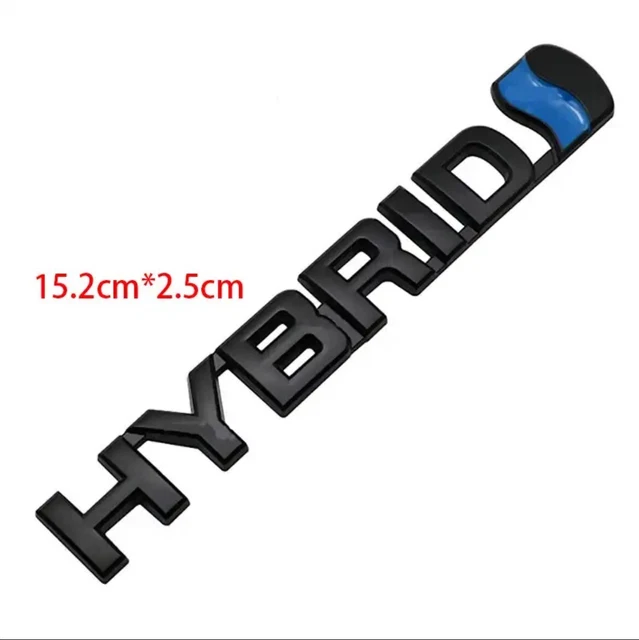 3D BLACK BLUE Hybrid Badge Emblem Logo Car Sticker for Toyota Prius ...