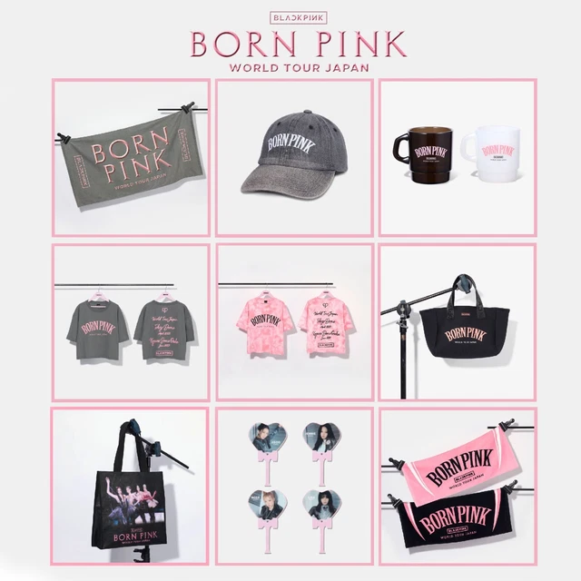 BLACKPINK 2023 WORLD TOUR BORN PINK Japan Tour Goods T-shirt Pink Short ...