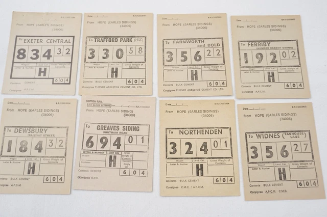 BRITISH RAIL HOPE Earles Sidings Railway Wagon Label x6 £19.99 ...