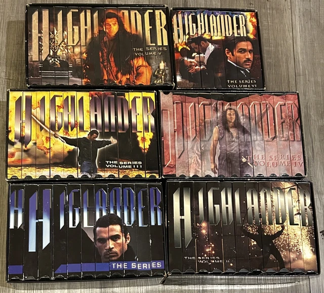 HIGHLANDER VHS COMPLETE TV Series Season 1-6 Collector Box Sets & 4 ...