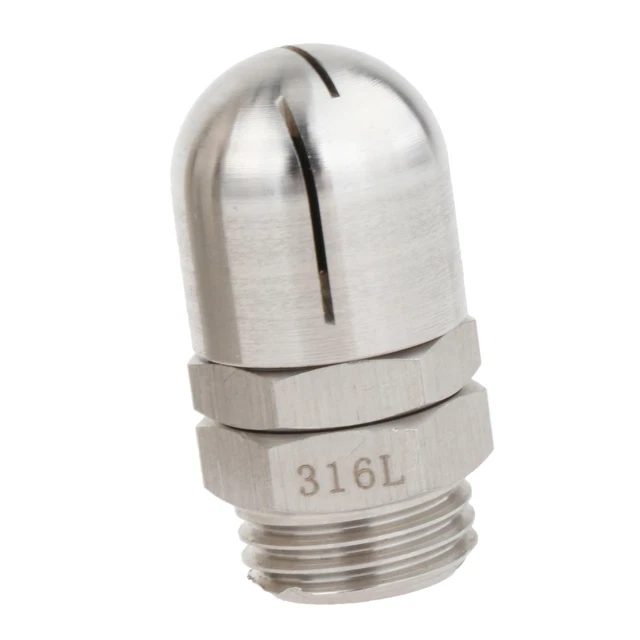 ROTARY SPRAY BALL 1/4" Threaded Rotating Container Washing Spray Nozzle ...