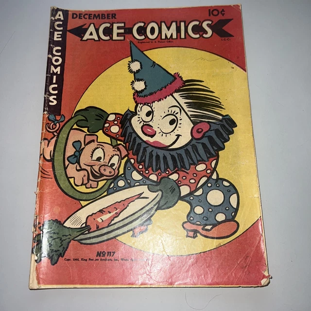 ACE COMICS #121 1947-Reprints famous newspaper comic strips in comic ...