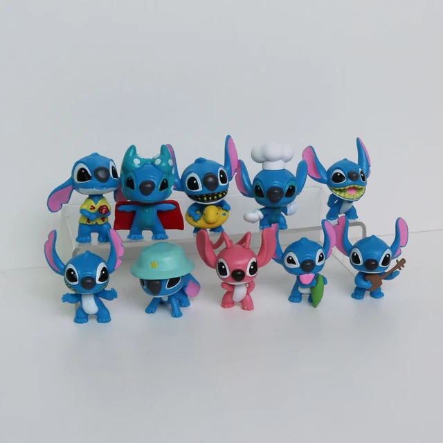 10PCS DESSIN-ANIMÉ ANIME Lilo & Stitch Ange Action Figurine Modèle ...