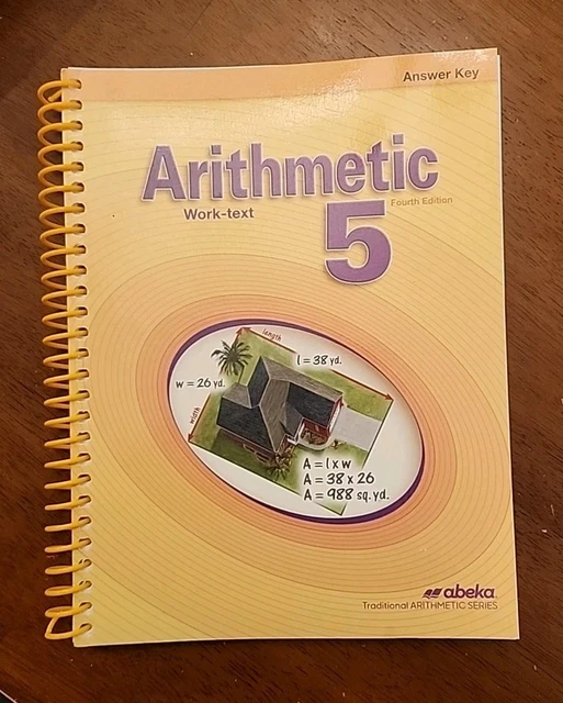 ABEKA ARITHMETIC 5 Work Text Answer Key Fourth Edition Homeschool Math ...