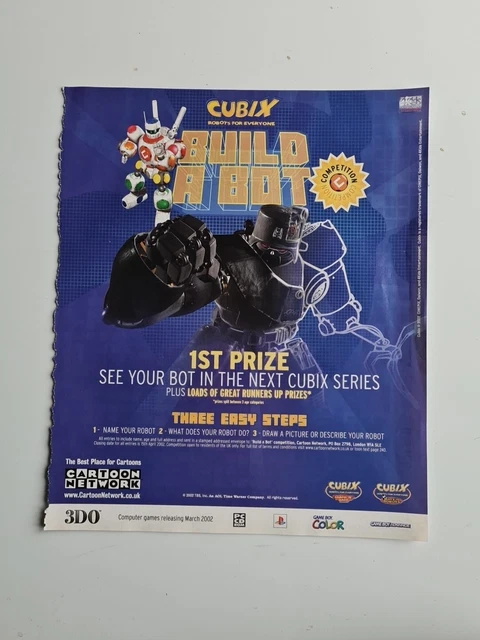 CUBIX BUILD A Bot Cartoon Network ADVERT GAME POSTER ART 9X11.8" £9.89 - PicClick UK
