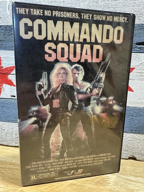 COMMANDO SQUAD VHS Trans World Entertainment Original Clam Hard Shell £ ...