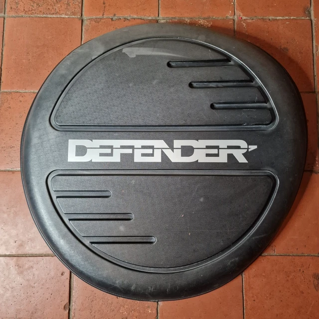 LAND ROVER DEFENDER Spare Wheel Cover Rear Back Door Plastic Rubber ...