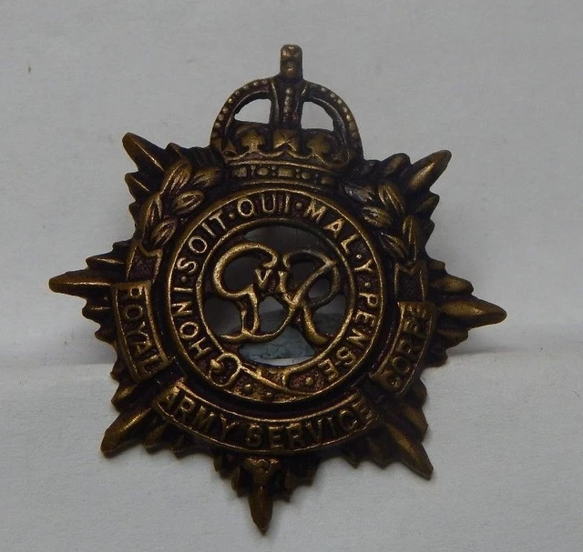 WW2 ROYAL ARMY Service Corps Collar Badge genuine EUR 10,65 - PicClick IT