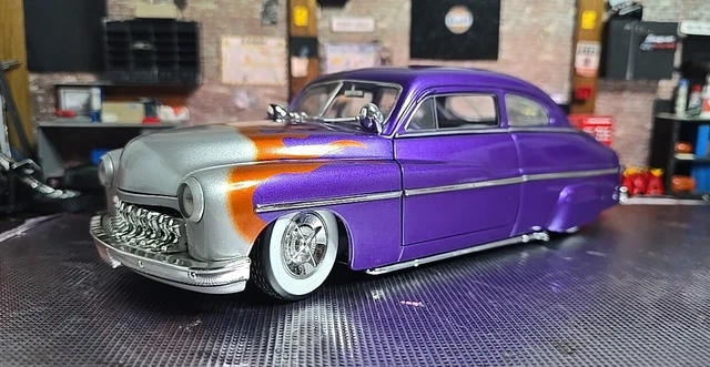 ERTL 1/18 SCALE Diecast 1949 Mercury Lead Sled Purple model car rare £ ...