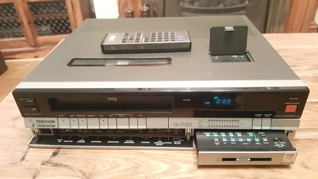 VINTAGE 1980S FERGUSON VIDEOSTAR VHS Video Cassette Recorder 3V43 with ...