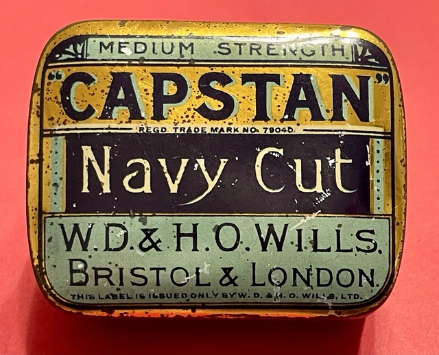 ANTIQUE CAPSTAN MEDIUM Strength Navy Cut Tobacco~ Tin £16.32 - PicClick UK