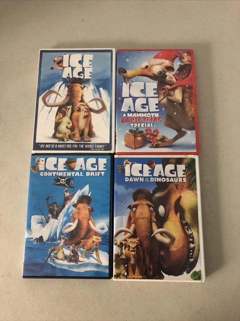 DVD LOT OF 4 Ice Age Movies Ice Age, Continental Drift, Dawn Of The ...