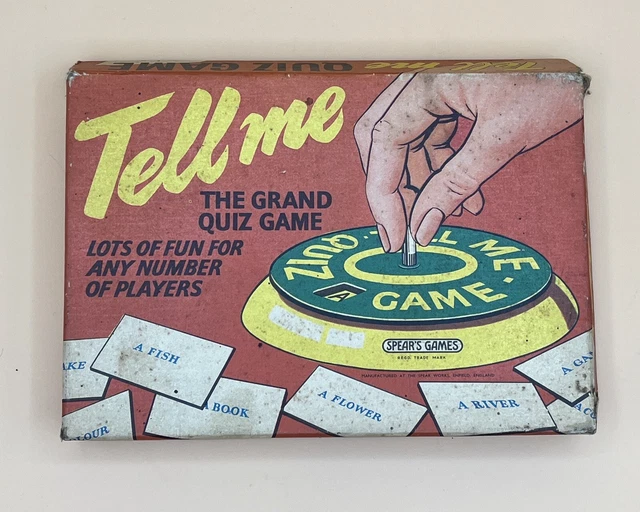 VINTAGE SPEAR'S GAMES 1960's TELL ME Board Game with Spinner £8.99 ...