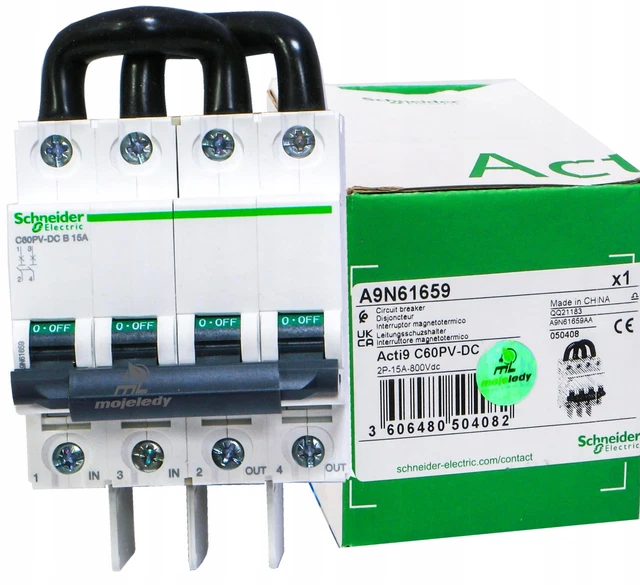 INTERRUPTEUR-SECTIONNEUR PHOTOVOLTAÏQUE PV 2P 15A DC 800V /#G M1Q 6129 EUR 99,00 - PicClick FR