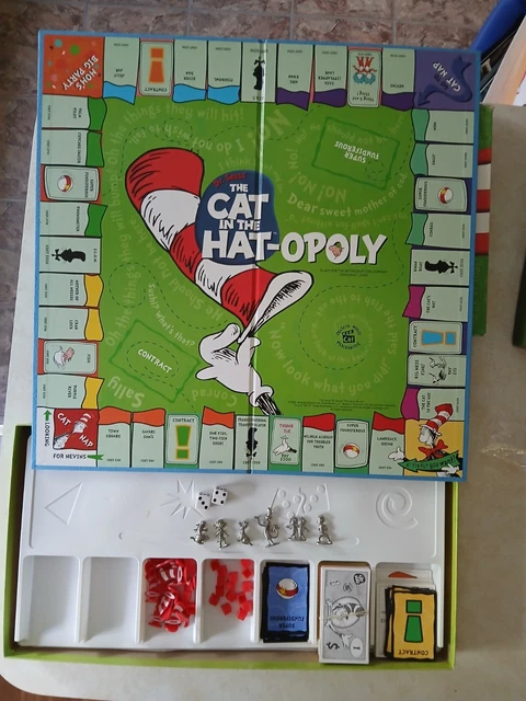 MONOPOLY DR. SEUSS' The Cat In The Hat-Opoly Board Game complete £21.83 ...