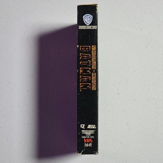 BATMAN 1989 VHS - Warner Bros Home Video - Michael Keaton Jack Nicholson $5.00 - PicClick CA