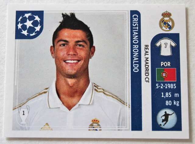 PANINI STICKER CARD Cristiano Ronaldo CR7 N º 223 Champions League 2011 ...
