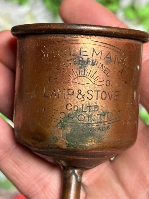 VINTAGE COLEMAN NO.0 Copper Filter Funnel $50.00 - PicClick CA