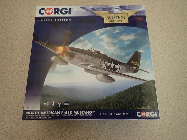 LTD EDN CORGI Av Archive 1:72 AA27705 P51D Mustang 'Hurry Home Honey ...