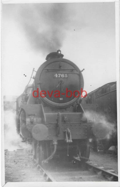 RAILWAY PHOTO LMS Black 5 4765 Crewe North Shed 1948 Stanier 4-6-0 Loco ...