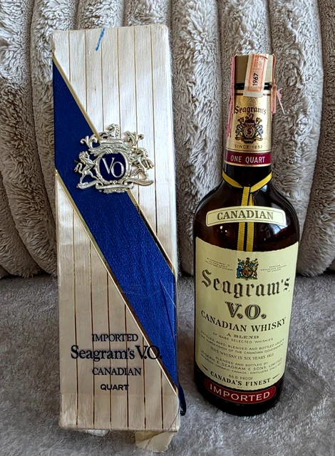 EMPTY 1967 SEAGRAM'S V.O. CANADIAN WHISKEY and BOX $23.59 - PicClick CA