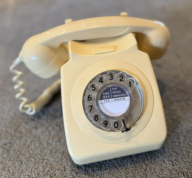 VINTAGE GPO 746 Telephone - Retro British Phone - Ivory £24.99 ...