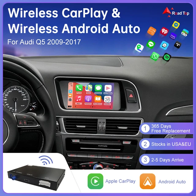 WIRELESS CARPLAY ANDROID Auto Mirror Link Retrofit Decoder for Audi Q5 ...