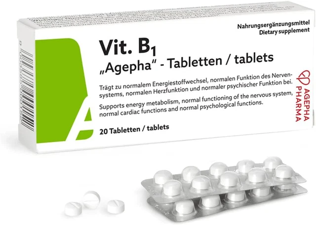 VITAMIN B1 TABLETS | High Dose Thiamin Tablets for Nerve Pain Nervous ...
