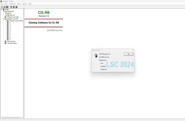 ICOM CS-R6 CLONING Software For Icom Ic-R6 Receiver £21.50 - PicClick UK