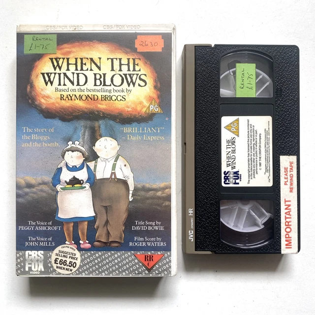WHEN THE WIND BLOWS (Big Box Ex-Rental CBS FOX VHS Video) - Classic ANIMATION £14.99 - PicClick UK
