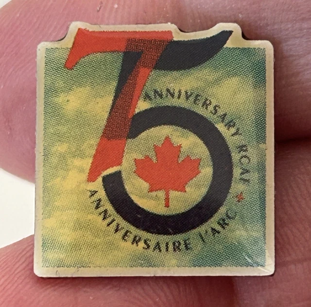 75TH ANNIVERSARY RCAF/ROYAL Canadian Air Force lapel pin $4.00 ...