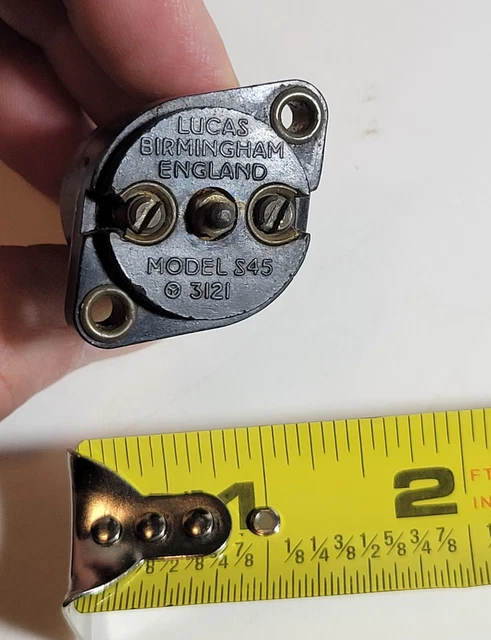 VINTAGE LUCAS IGNITION Switch Model S45 3121 '40s - '70s Austin Healey ...