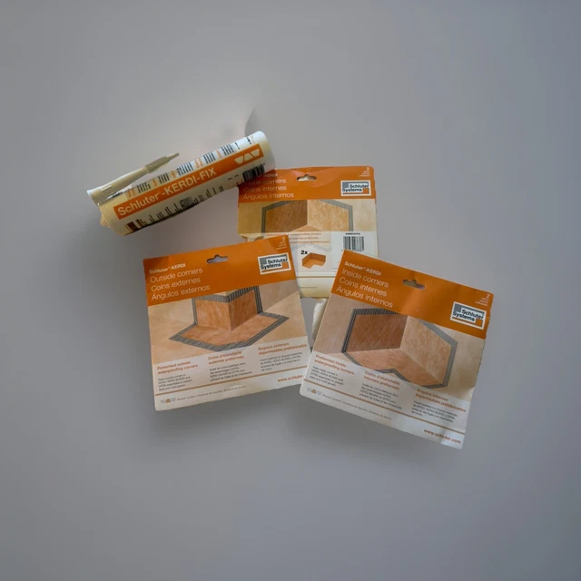 SCHLUTER-KERDI INSIDE AND Outside Corners And Kerri-flex $52.50 ...