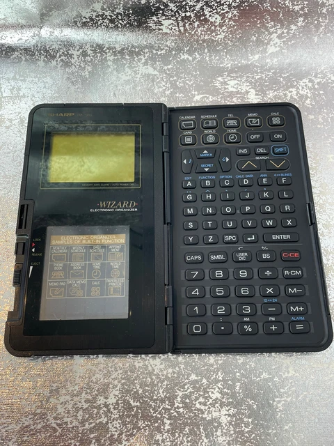 SHARP WIZARD OZ-7000 Electronic Organizer Original 1989 Vintage ...
