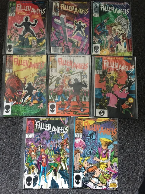 1987 MARVEL COMICS Fallen Angels Complete Series 1-8 X-Men New Mutants ...