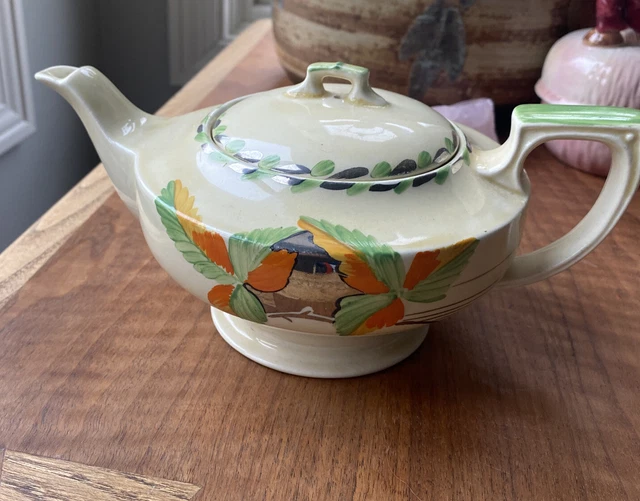 MYOTT SON CO england Teapot handpainted, Art Deco design floral 8983 £ ...