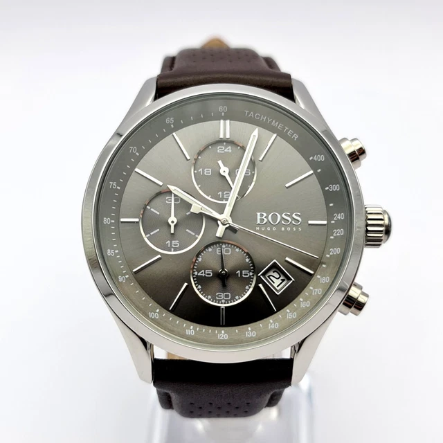 MONTRE CHRONOGRAPHE HOMME Hugo Boss HB1513476 Grand Prix à quartz avec ...