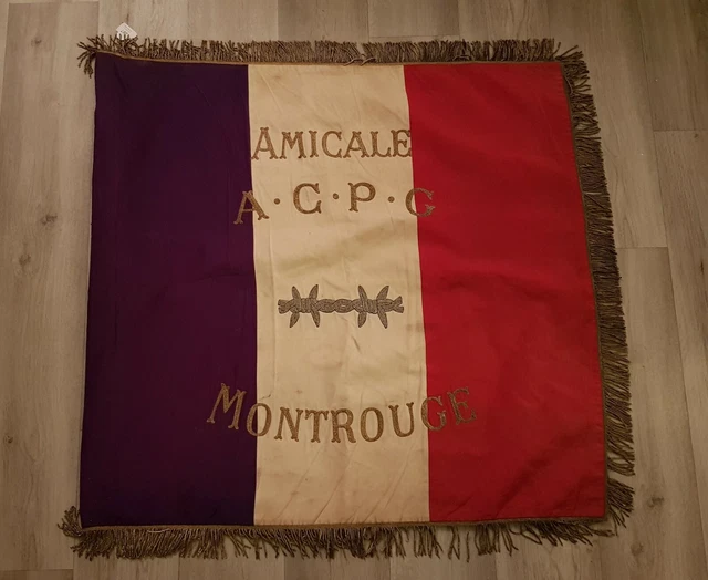 DRAPEAU ACPG MONTROUGE Ancien Combattant Prisonnier Guerre ww2 39-45 ...