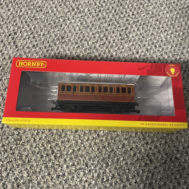 HORNBY R40115 LB&SCR 4 Wheel 1st Class Coach No.474 (With Lighting) NEW ...