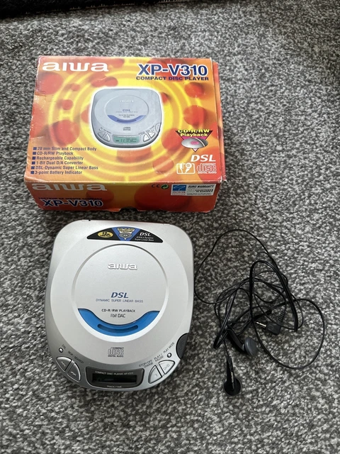 AIWA XP-V310 PERSONAL CD Player~DSL Dynamic Super Linear Bass~CD-R/RW ...