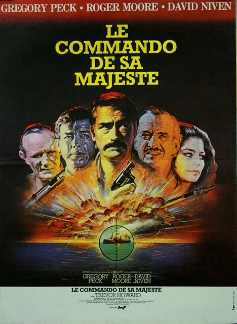 GREGORY PECK ROGER Moore David Niven LE COMMANDO DE SA MAJESTE A ...