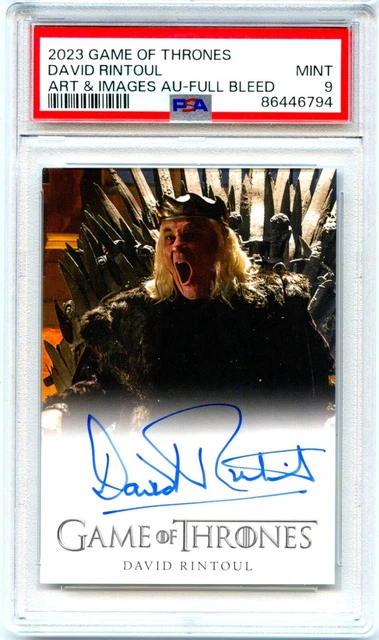 DAVID RINTOUL AS King Aerys Targaryen 2023 Hbo Game Of Thrones Auto Psa ...
