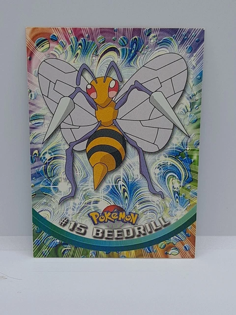 POKEMON TCG WOTC Topps TV Animation Edition #15 Beedrill Red Label EUR ...