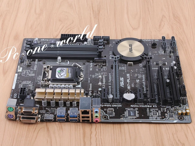 GOOD WORKING ASUS H97-PLUS Motherboard LGA 1150 DDR3 Intel H97 USB3.0 ...