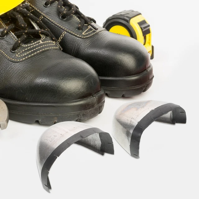 SILVER STEEL TOE Cap Men and Women Inserts Work Shoe Guard Boot Guards ...