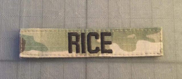 SINGLE US ARMY OCP Multicam RICE Name Tape £6.00 - PicClick UK