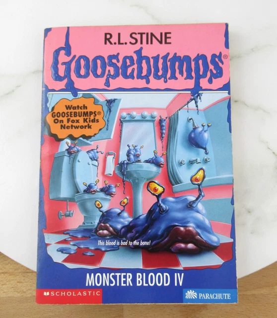 VINTAGE RL STINE Goosebumps 62 Monster Blood IV Book W/ Bookmark ...