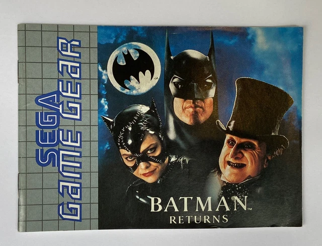 NOTICE POUR SEGA Game Gear @ Batman Returns @ Multilingue @ Batman ...